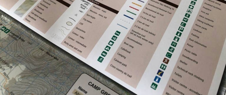 How to read a map for hiking in Australia